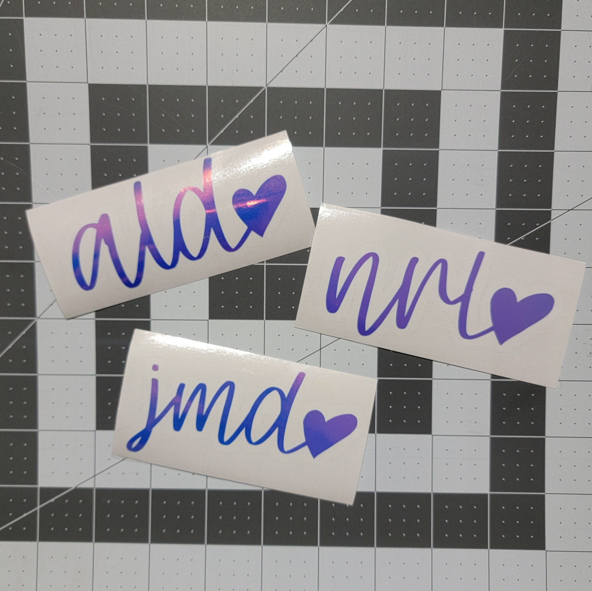 4" Holographic Initial Decal – ALittleDesignComp