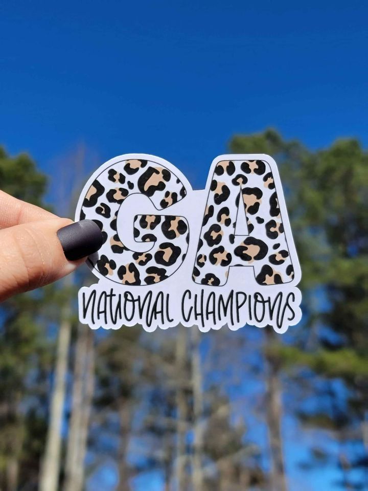 Georgia Bulldogs National Champions Sticker – ALittleDesignComp