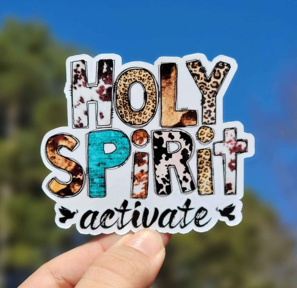 Holy Spirit Activate Western Sticker – ALittleDesignComp