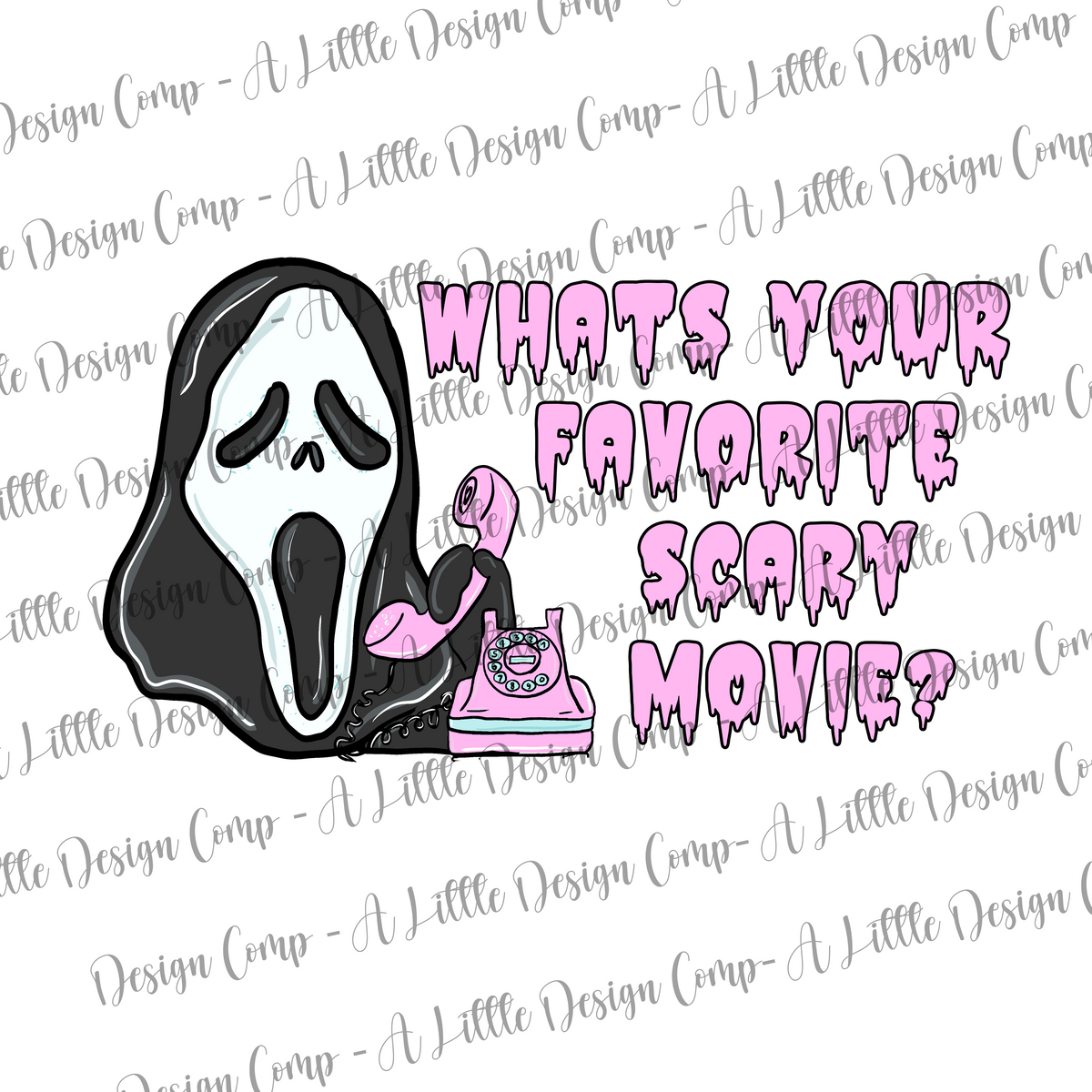Scream | Ghostface | Whats Your Favorite Scary Movie Digital Design ...